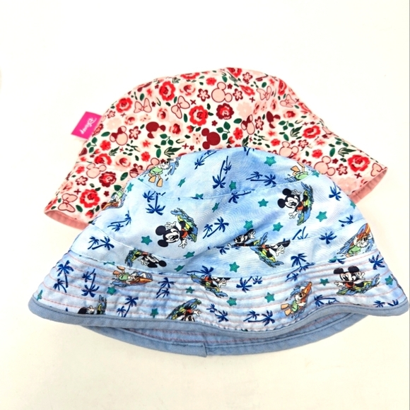 Disney | Accessories | Disney Mickey Minnie Mouse Sun Caps Bucket Hat ...